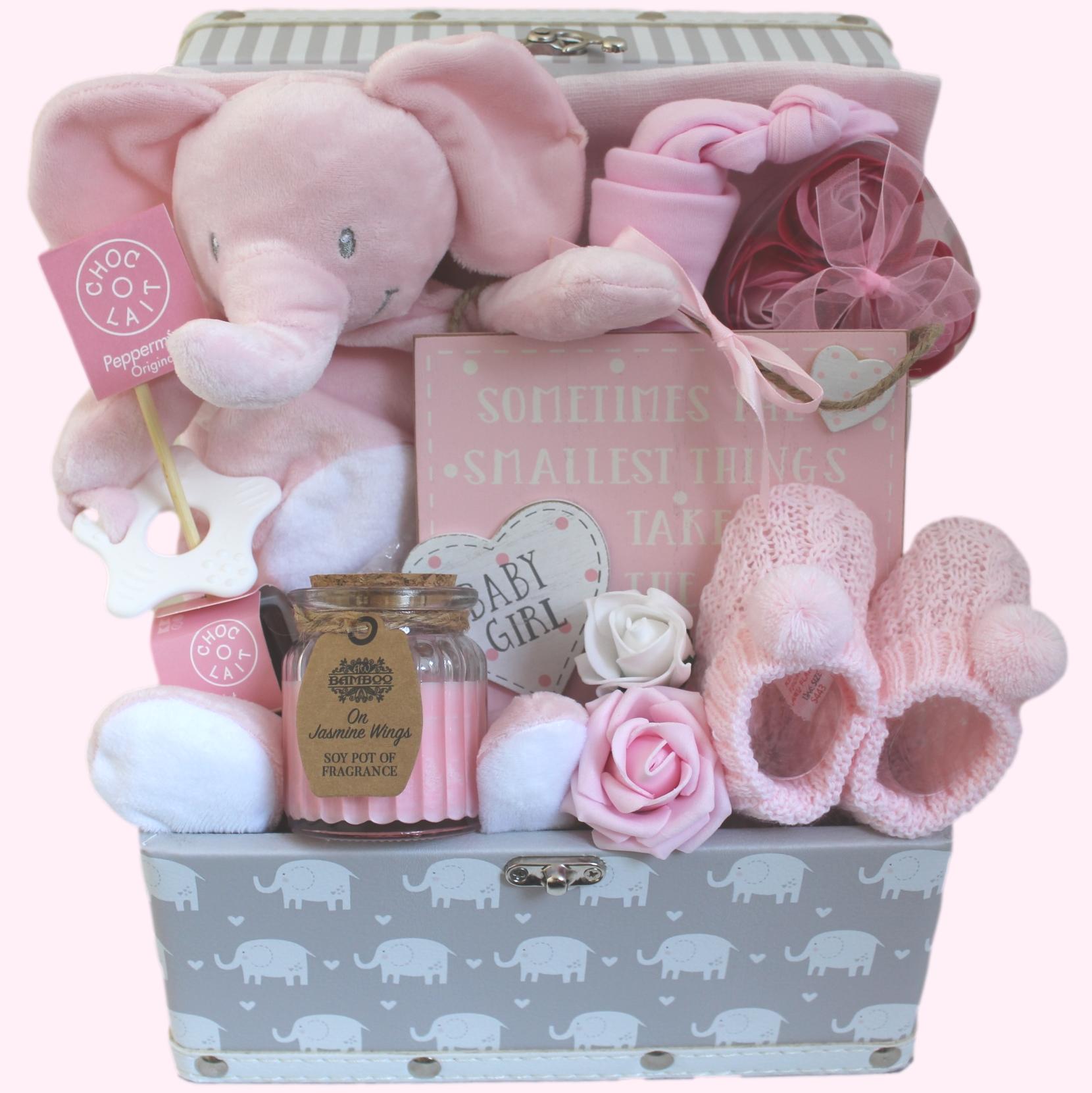 Baby Girl and New Mummy Pamper Hamper – Unique Baby Gift Baskets